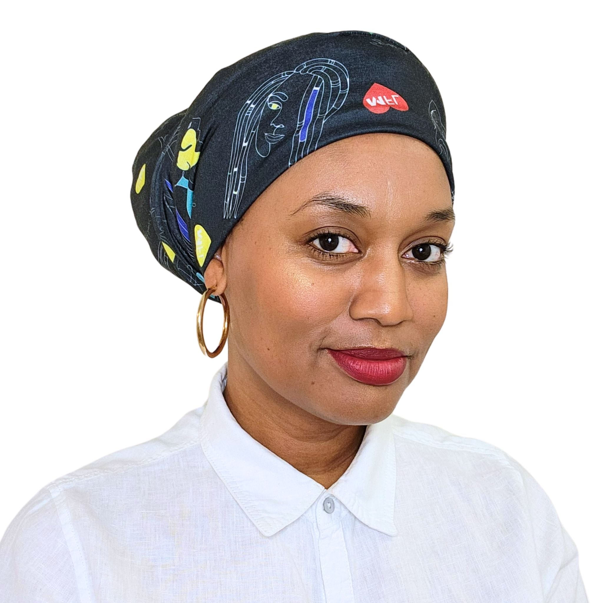 2 in 1 Turban Locs Affirmation Headwrap Duo with Satin Lining – Made ...