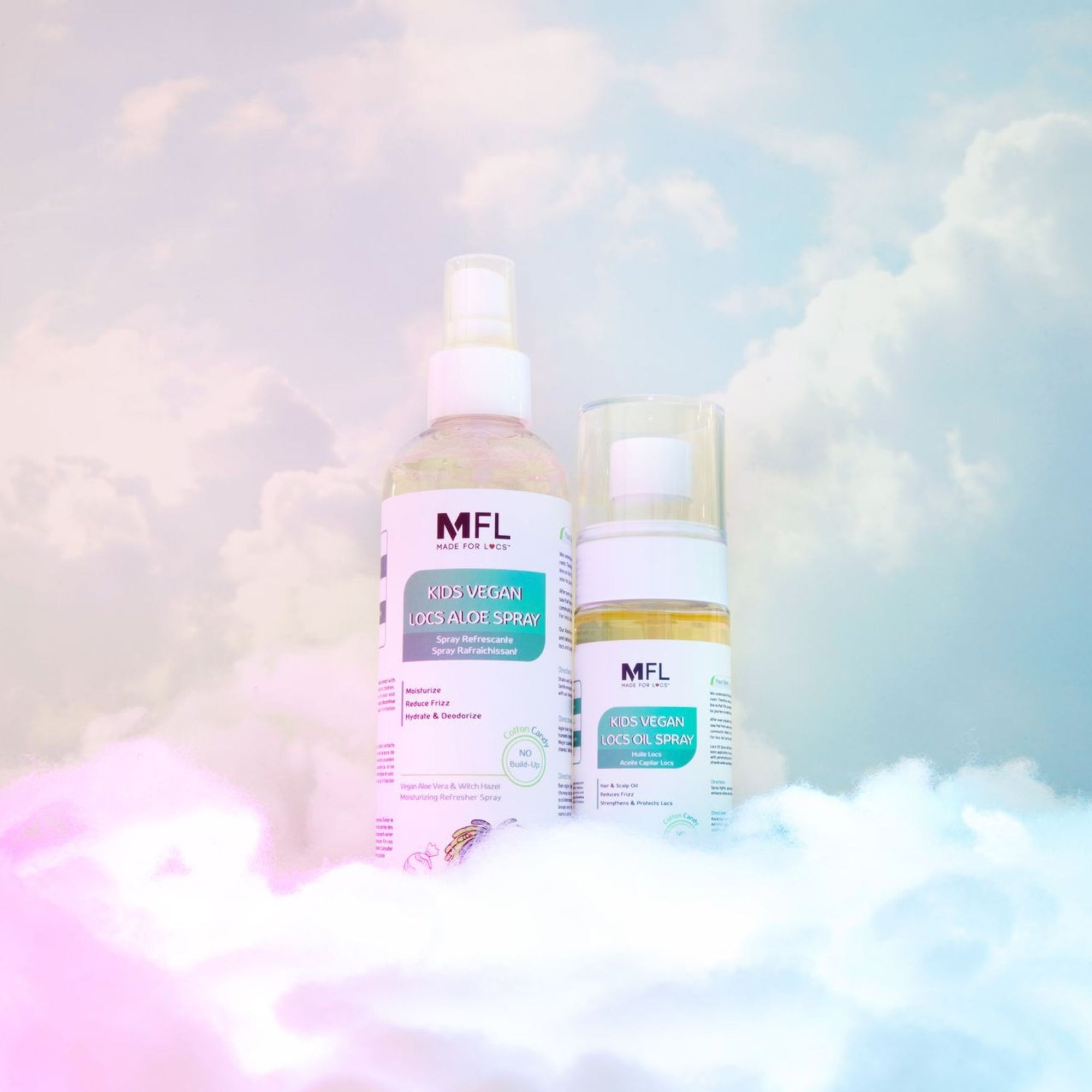 Kids Vegan Locs Aloe Refresher& Oil Spray Bundle – Made For Locs